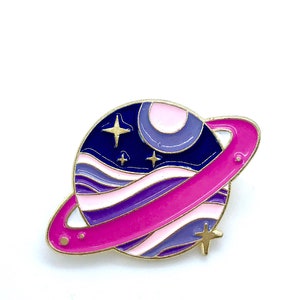 Space Planet Pin Badge Lapel, Ideal Birthday Gift or Present. - Etsy