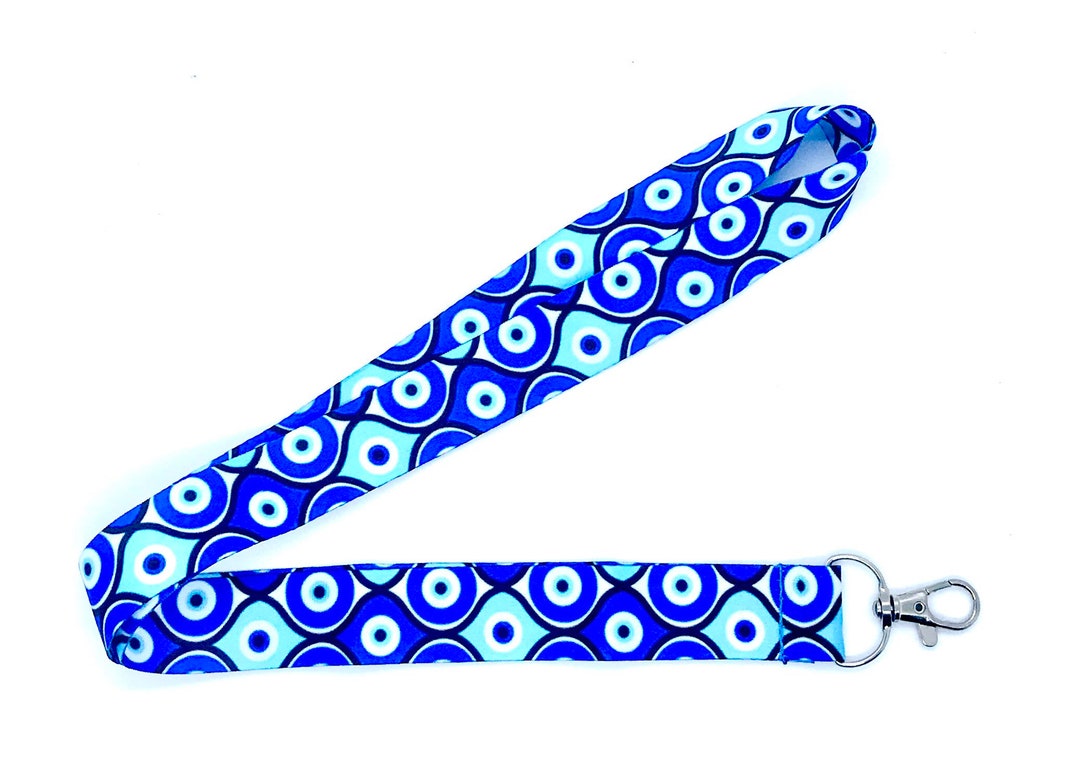 Greek Evil Eye Symbol Mati Lanyard, Ideal for a Birthday Gift. - Etsy
