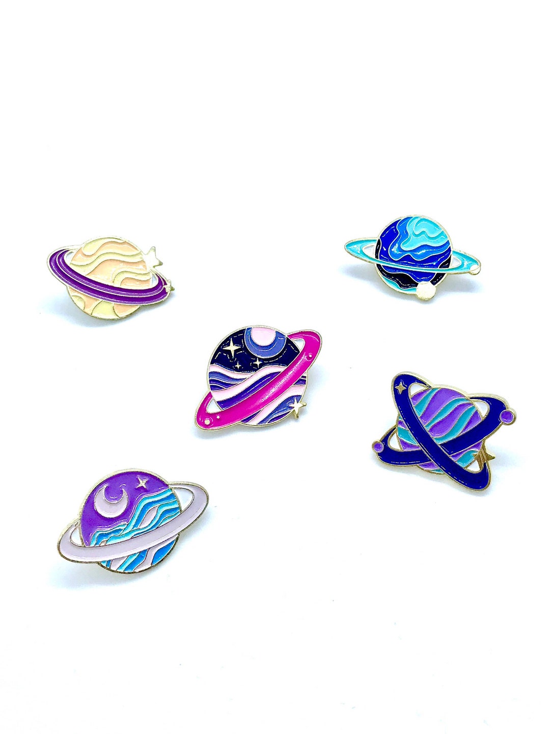 Space Planet Pin Badge Lapel, Ideal Birthday Gift or Present. - Etsy