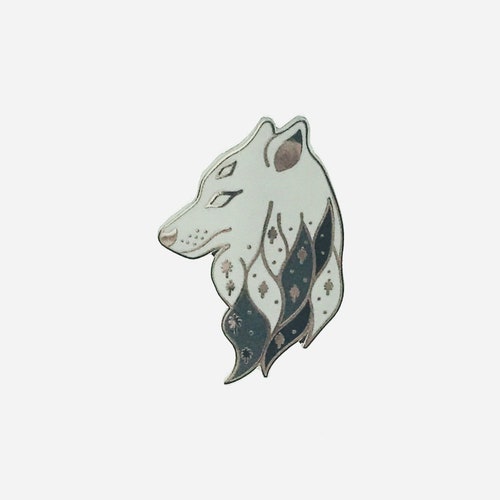 SPARKLE WOLF Pin WOLF Badge Halloween Badge Lapel Pin - Etsy