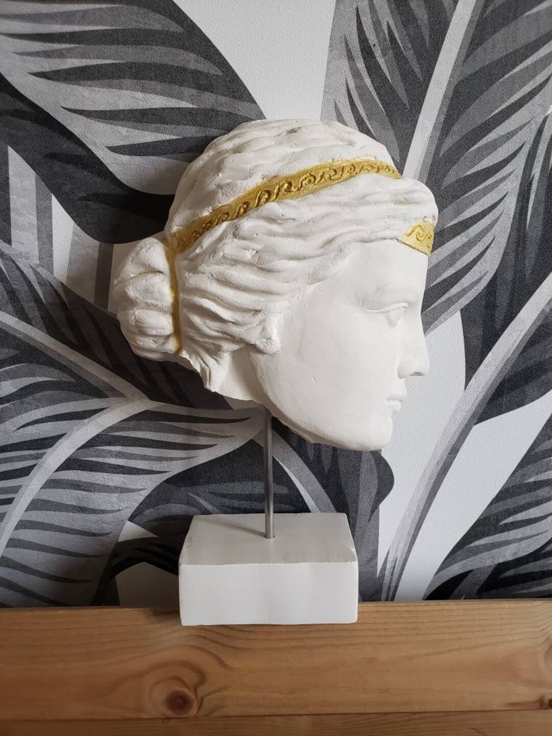 Greek Woman's Head in Plaster - Etsy
