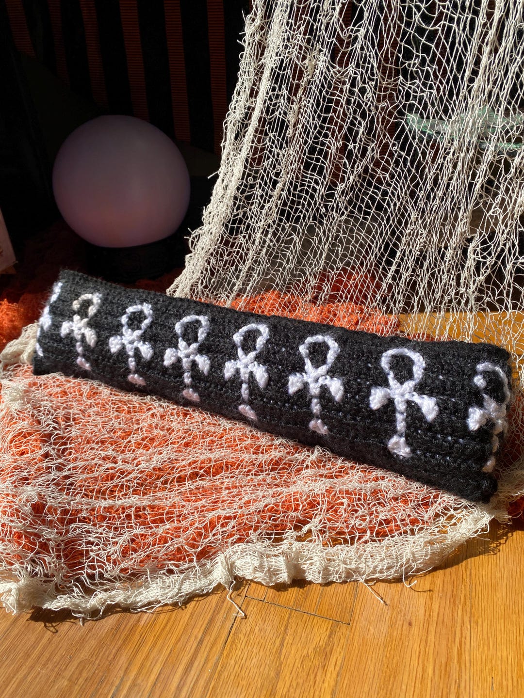 Wrist Rest Mosaic Crochet Ankh Mini Pillow - Etsy