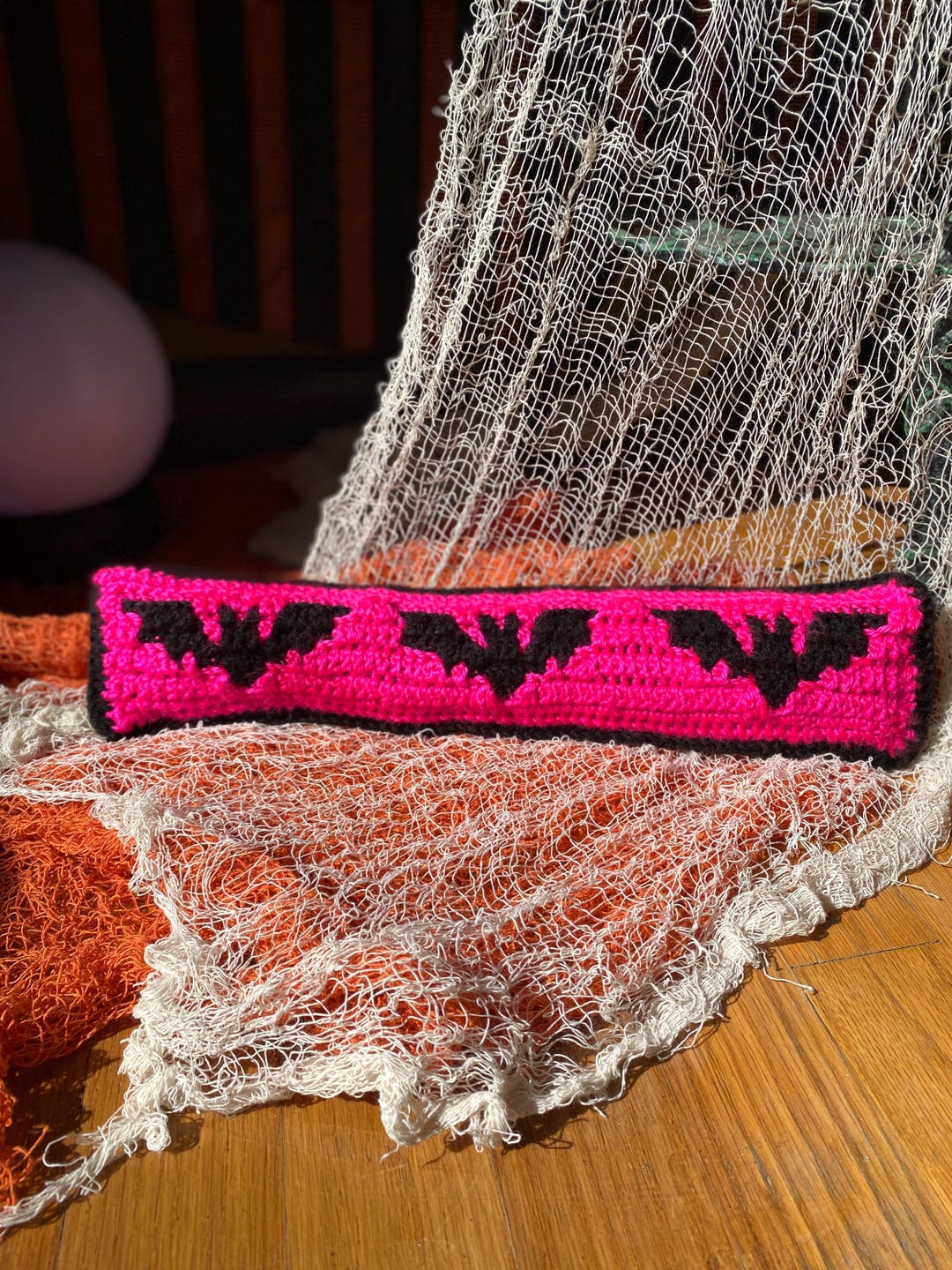 Wrist Rest Mosaic Crochet Bats Mini Pillow - Etsy