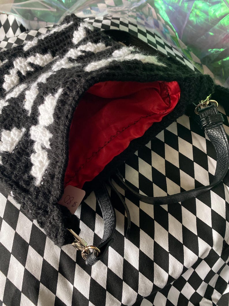 Bats! Mosaic Crochet Bag - Etsy