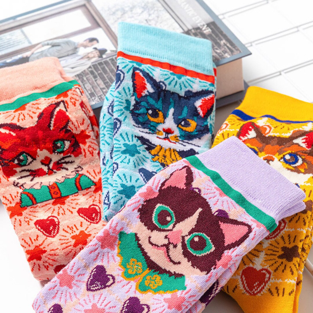 Cat Socks for Women, Cat Gift, Cat Gifts, Cute Cat Gifts, Cute Cats ...