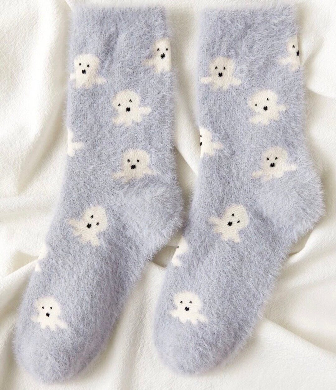 Fuzzy Octopus Socks, Womens One Size Socks, Octopus Socks, Octopus Gift ...