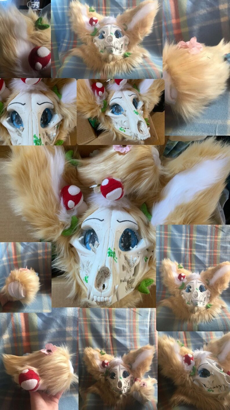 Forest Fursuit Skull Dog - Etsy