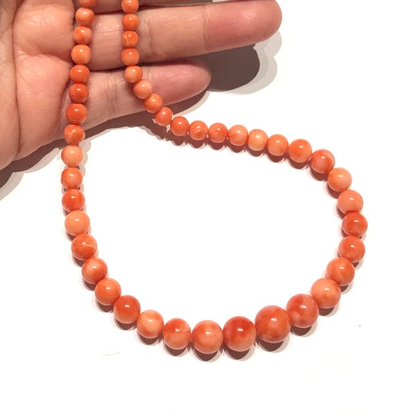 Pink Coral Necklace - Etsy