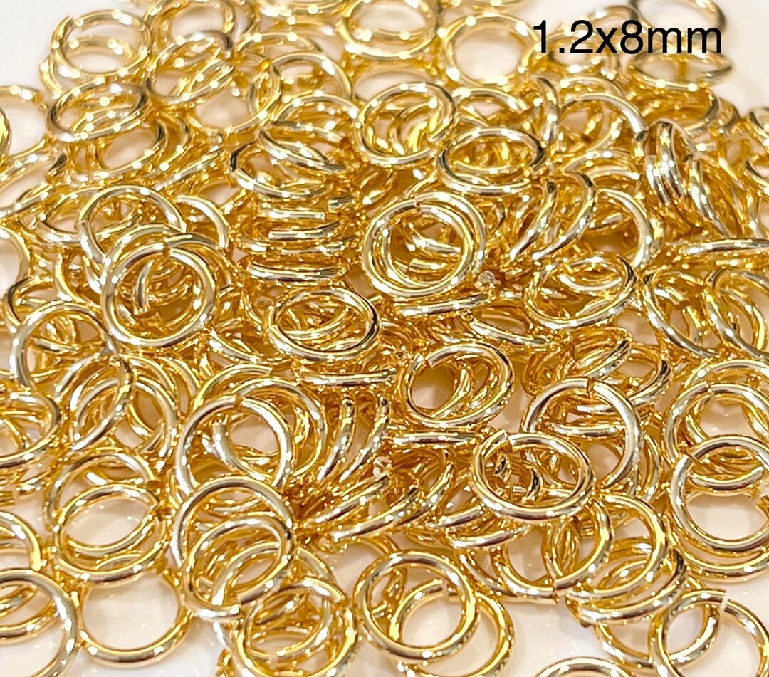 200pcs Premium 1.2 X 8mm Gold Jump Rings 18 Gauge Gold Jump - Etsy