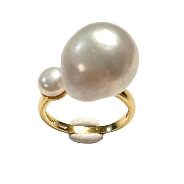 Single Pearl Ring - Etsy
