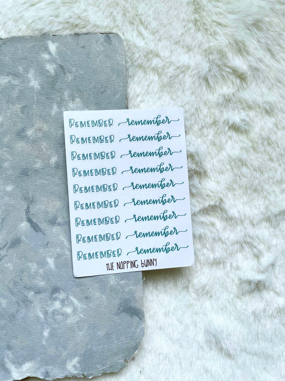 Mini Remember Script Stickers Script Reminders Daily Planning Scripts ...