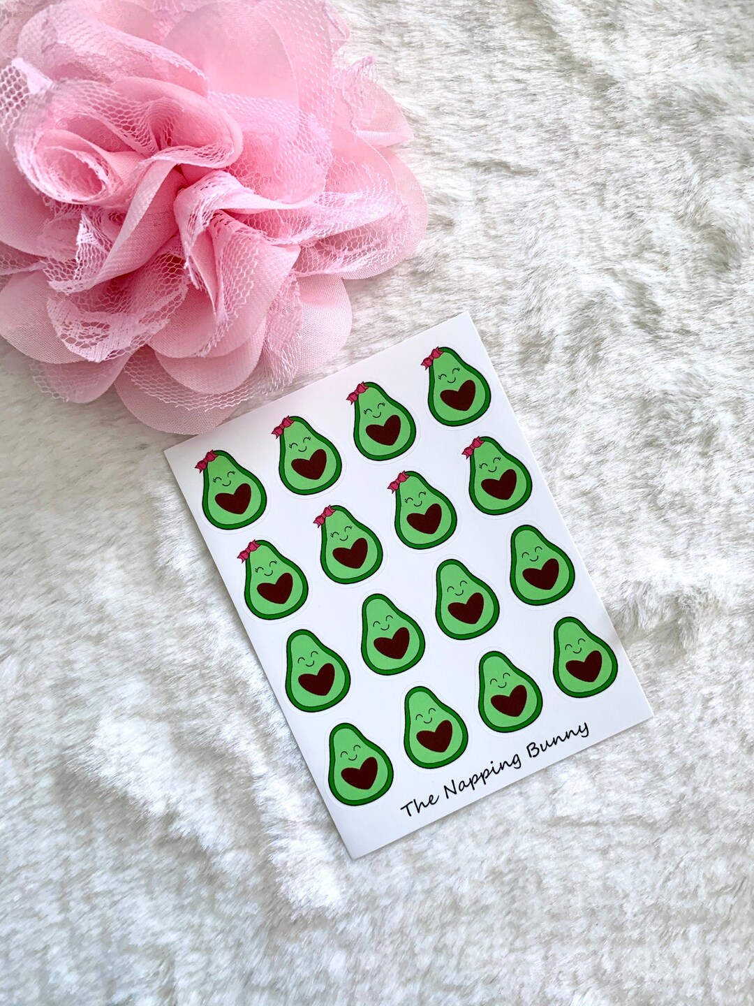 Happy Avocado Planner Stickers Mr and Miss Happy Avocado Stickers ...
