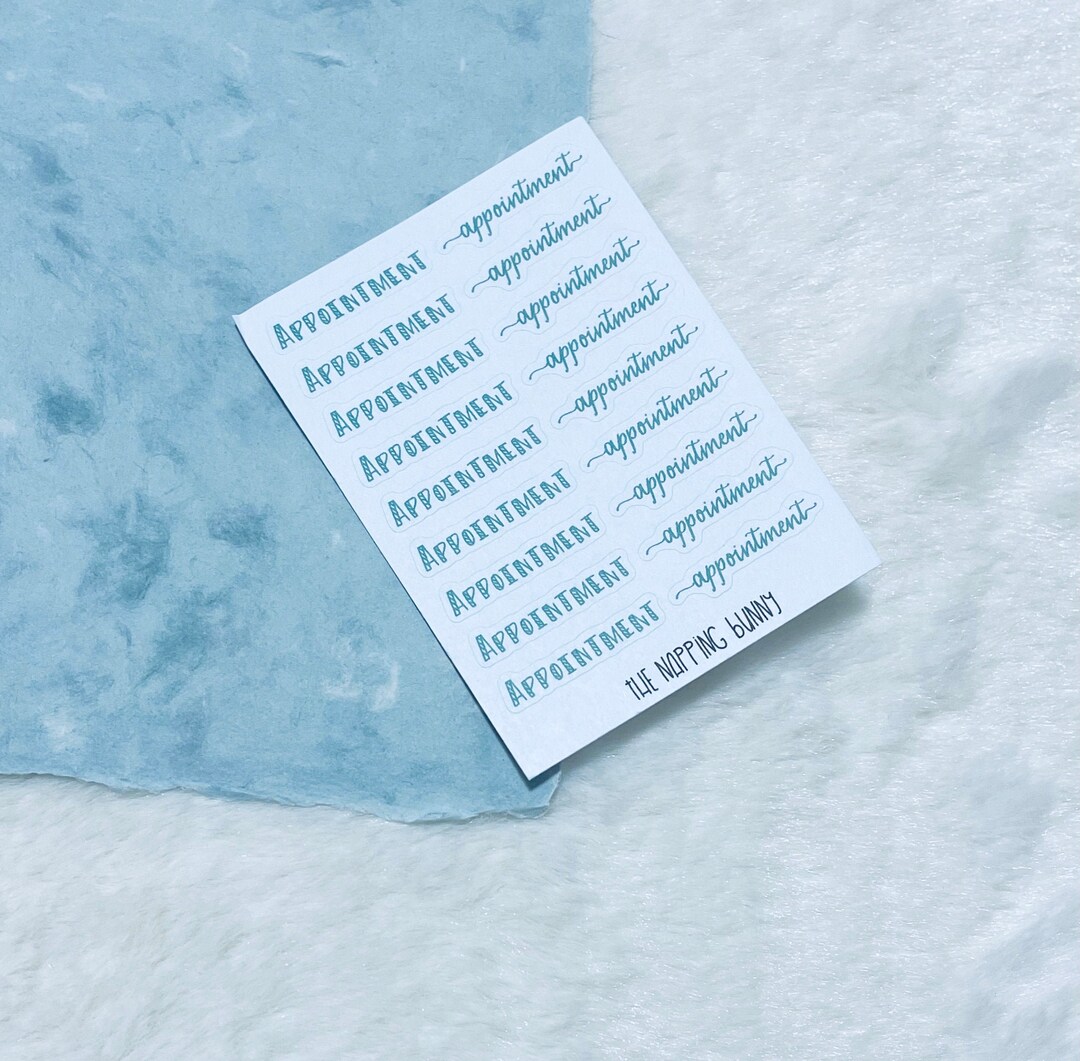 Mini Termin Script Trackers Script Terminplaner Sticker - Etsy.de