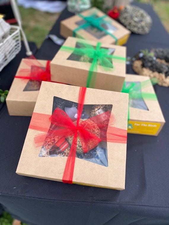 Small Bird Seed Wreaths Gift Box group of 5 | Etsy