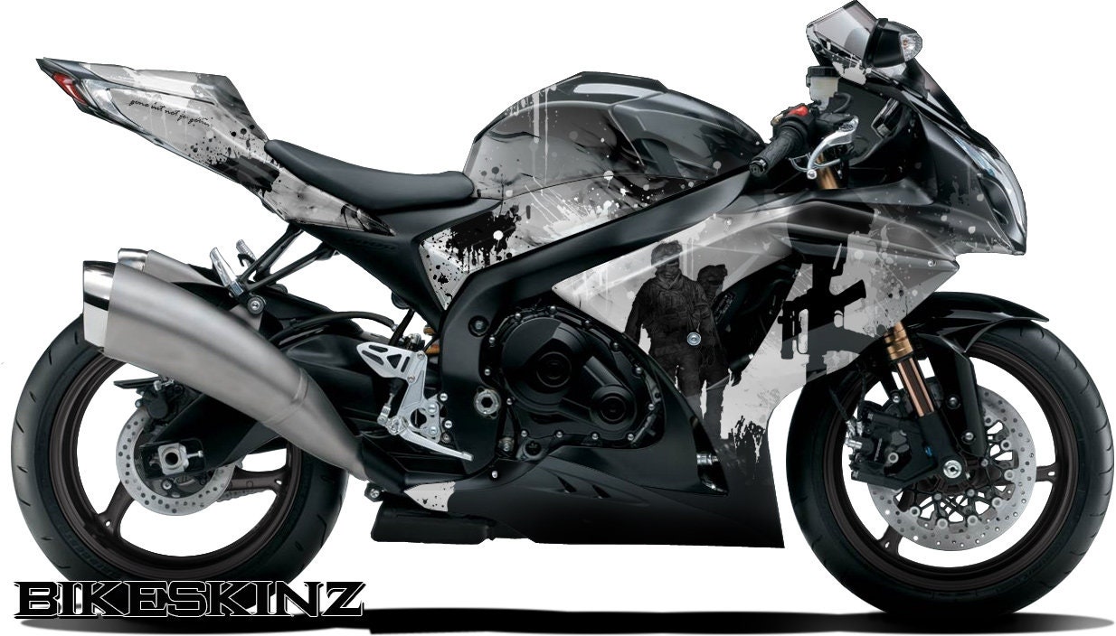 BIKESKINZ™ Soldier's Cross Motorcycle Vinyl Wrap - Etsy