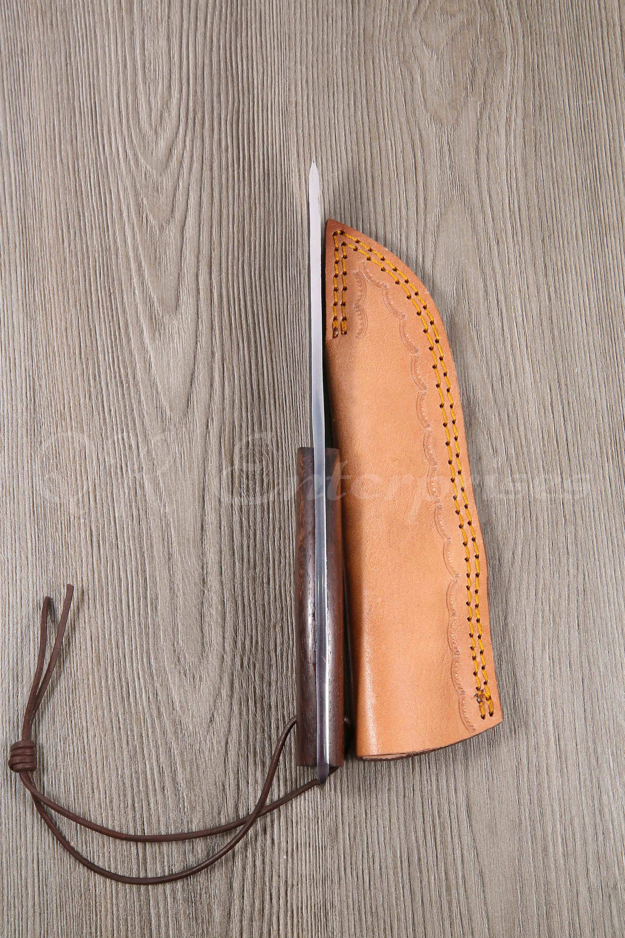 Custom Handmade Fixed Blade Scandi Grind Hunting Knife - Etsy