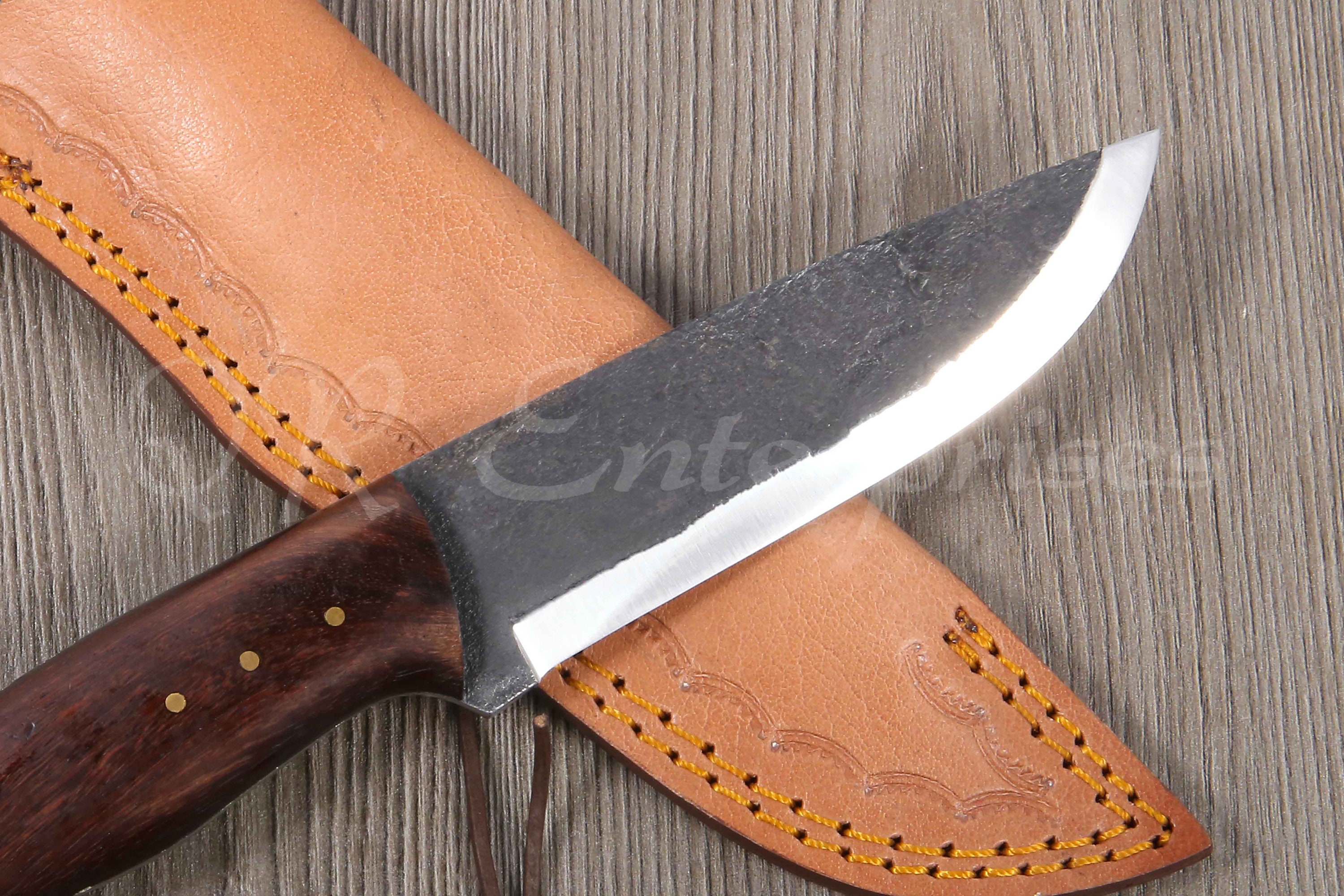 Custom Handmade Fixed Blade Scandi Grind Hunting Knife - Etsy