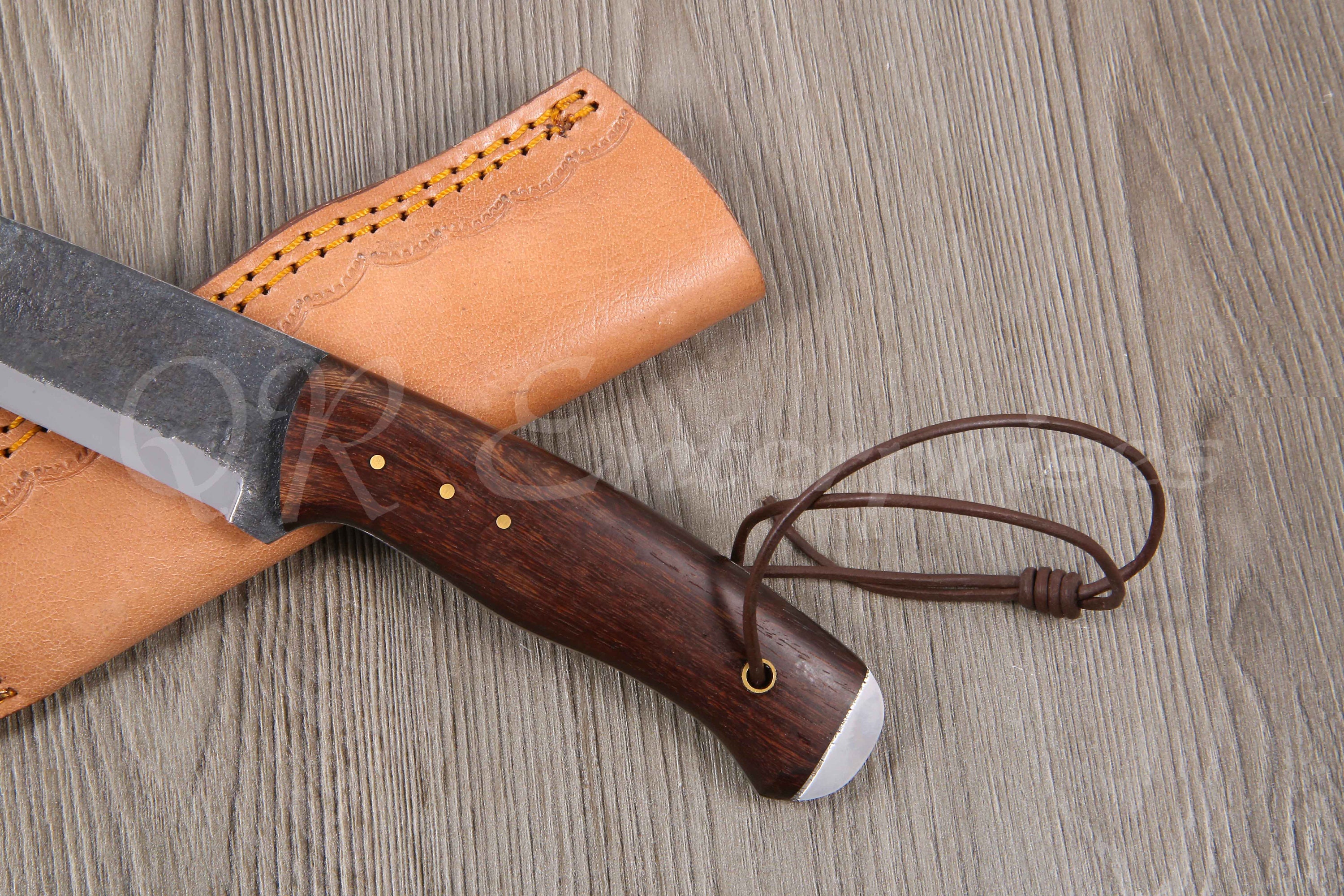 Custom Handmade Fixed Blade Scandi Grind Hunting Knife - Etsy