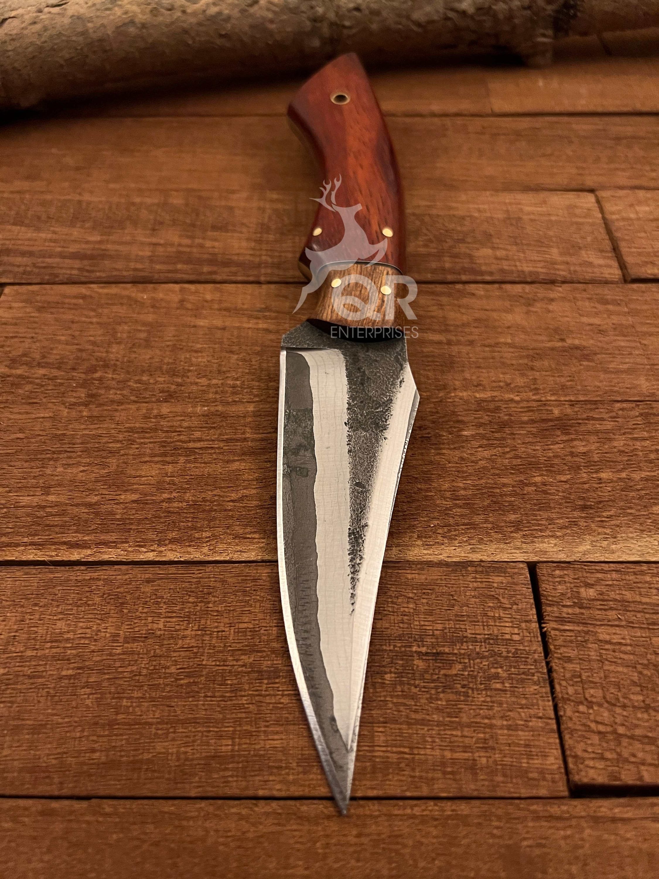 Custom Handmade San Mai Damascus Steel Hunting Knife - Etsy