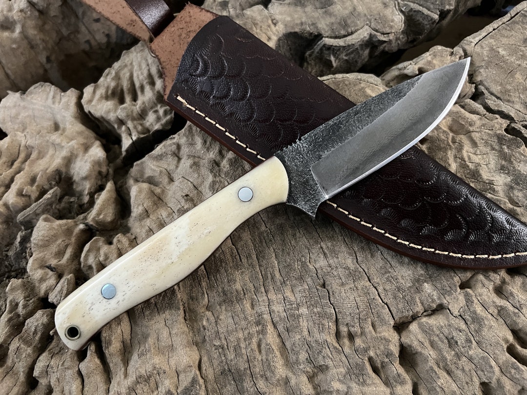 Custom Hunting Knife, Bushcraft, Camping, Hanhmade Fixed Blade Knife ...