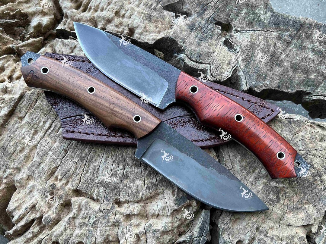 Custom Handmade Fixed Blade Hunting Knife, Bushcraft, Camping, Skinner ...
