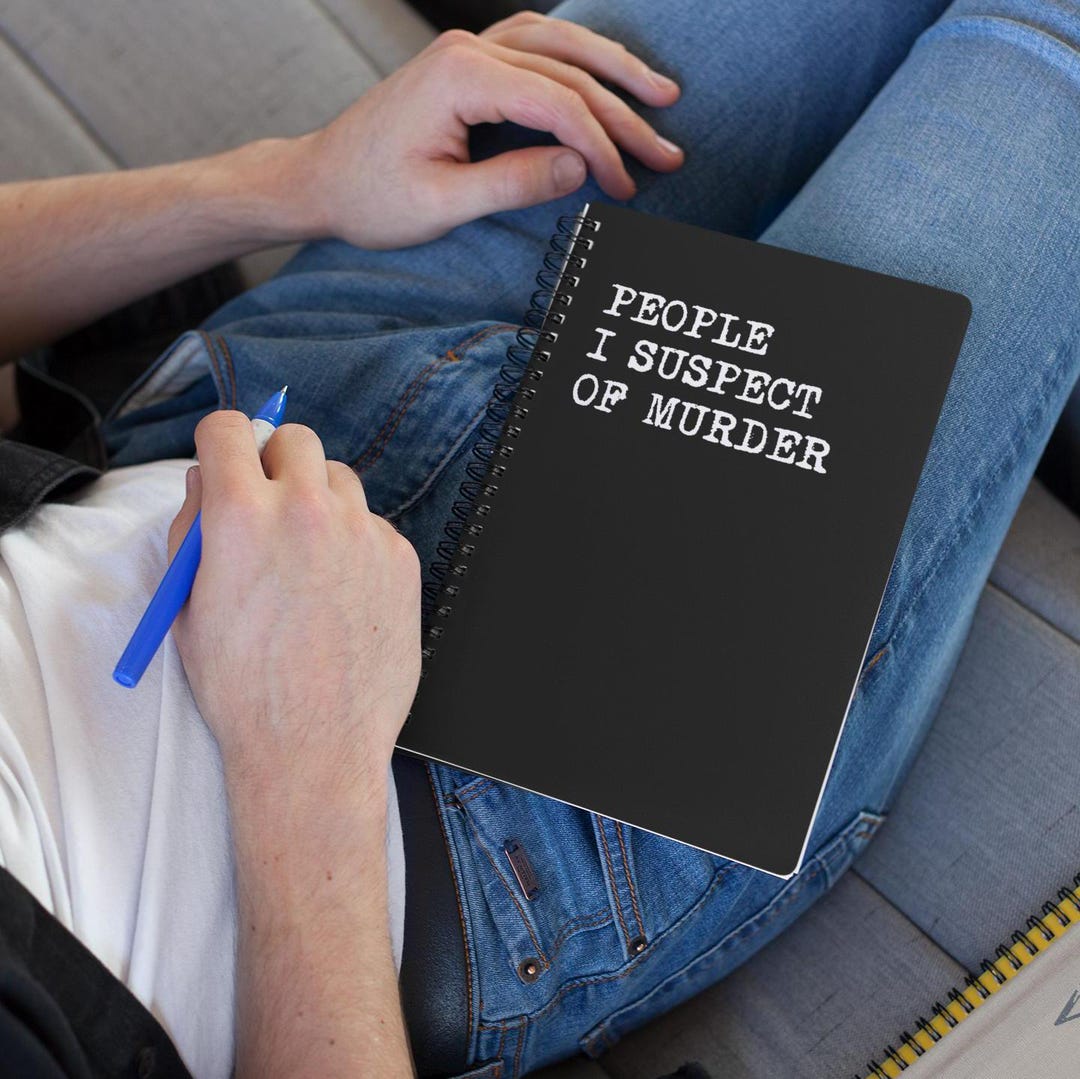 True Crime Spiral Notebook - Ruled Line, Funny Journal, Detective ...