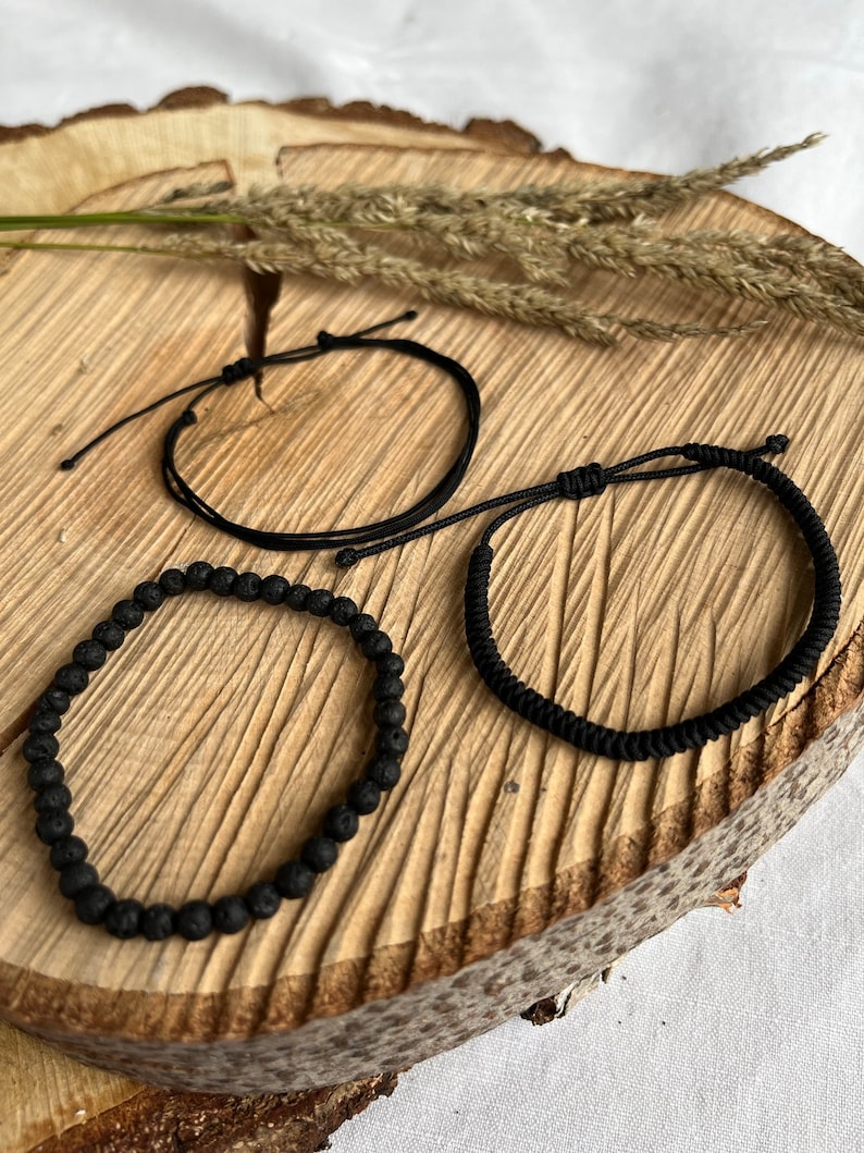 Bracelets Sets With Beads String and Lucky Knot Bracelet - Etsy