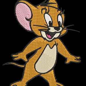 Embroidery Design: Jerry Tom and Jerry 2 Sizes - Etsy