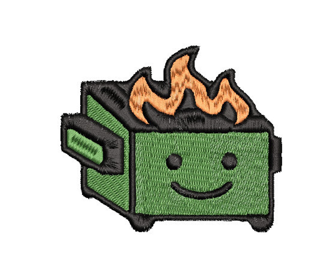 Embroidery Design: Dumpster Fire Hot Mess - Etsy