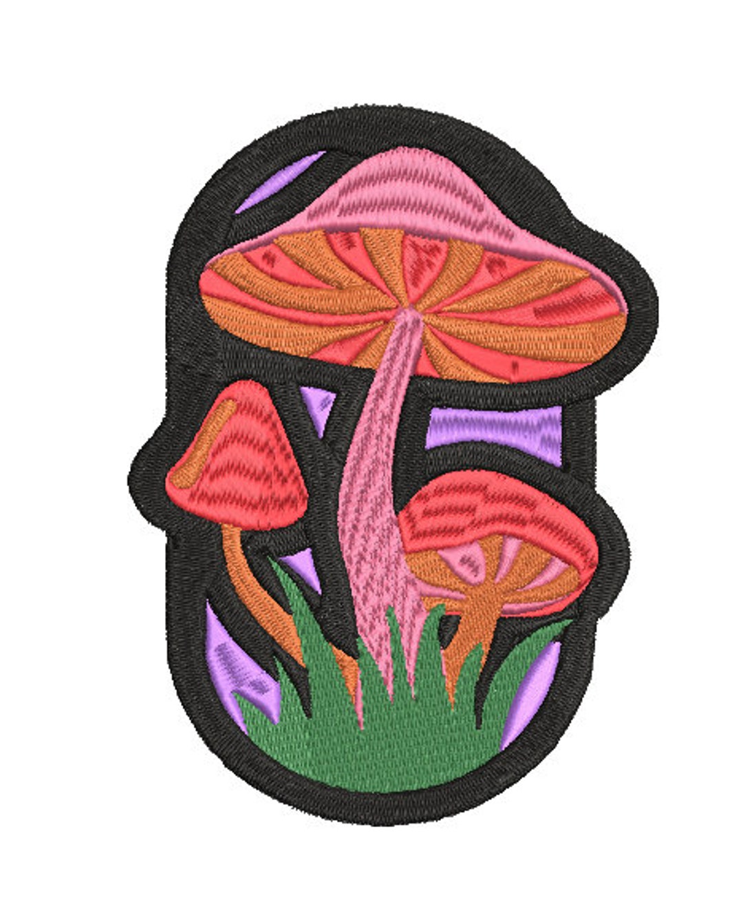 Embroidery Design: Retro Vintage Magic Mushroom 4 Sizes - Etsy