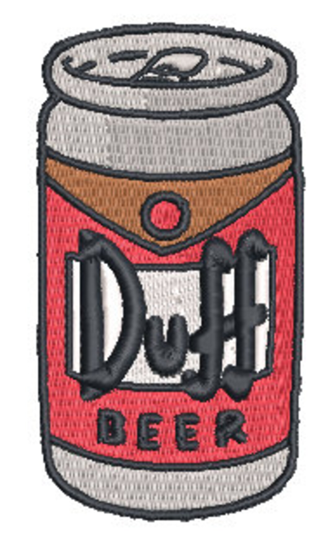 Embroidery Design: Duff Beer Embroidery Design - Etsy