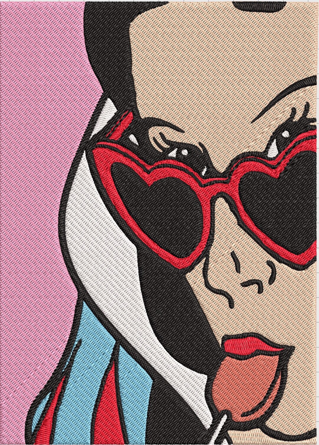 Pop Art Embroidery Design - Etsy