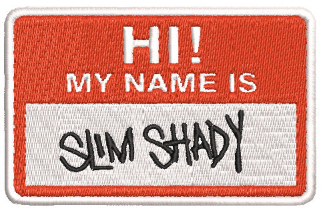 Embroidery Design: Slim Shady Marshal Mathers Digital Embroidery Design ...