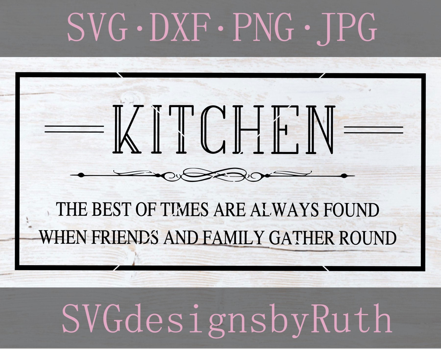 Kitchen Quote SVG File Kitchen Sign SVG Cutting File Designs - Etsy