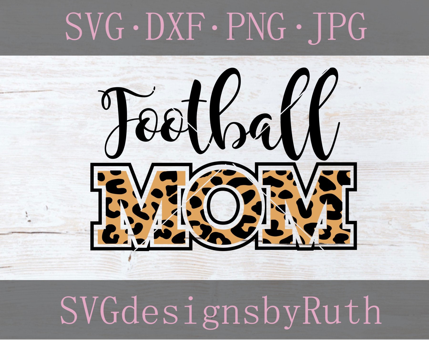 Football Mom Svg File Sports Mom Svg Cutting File Designs Cricut File