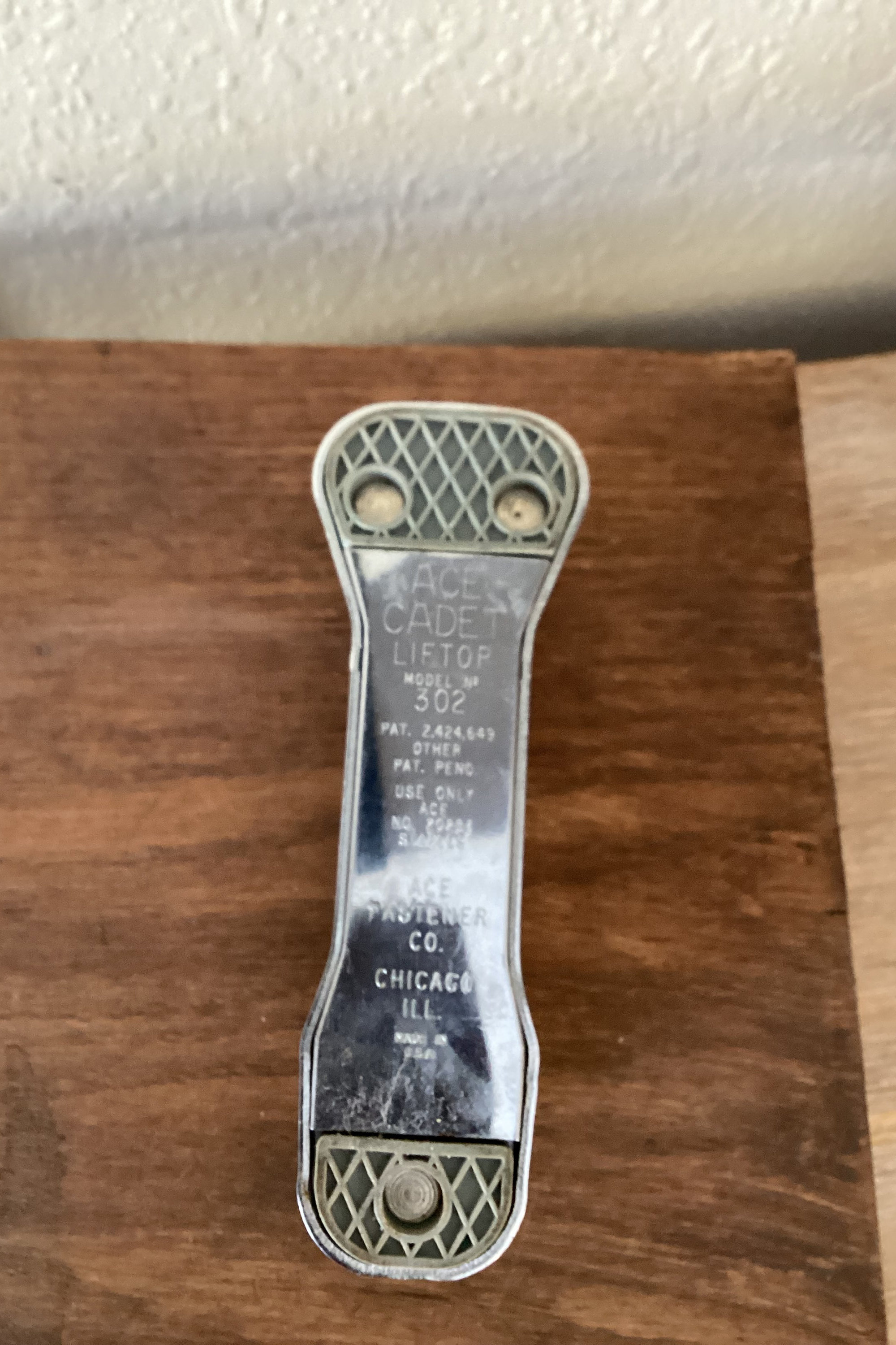 Vintage Ace Cadet Liftop Stapler Model 302 - Etsy