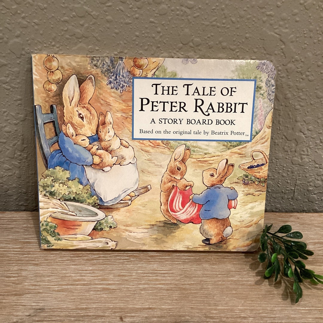 The Tale of Peter Rabbit Beatrix Potter Board Book - Etsy