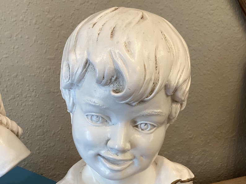 Boy and Girl Busts Universal Statuary Corp. 1962 - Etsy
