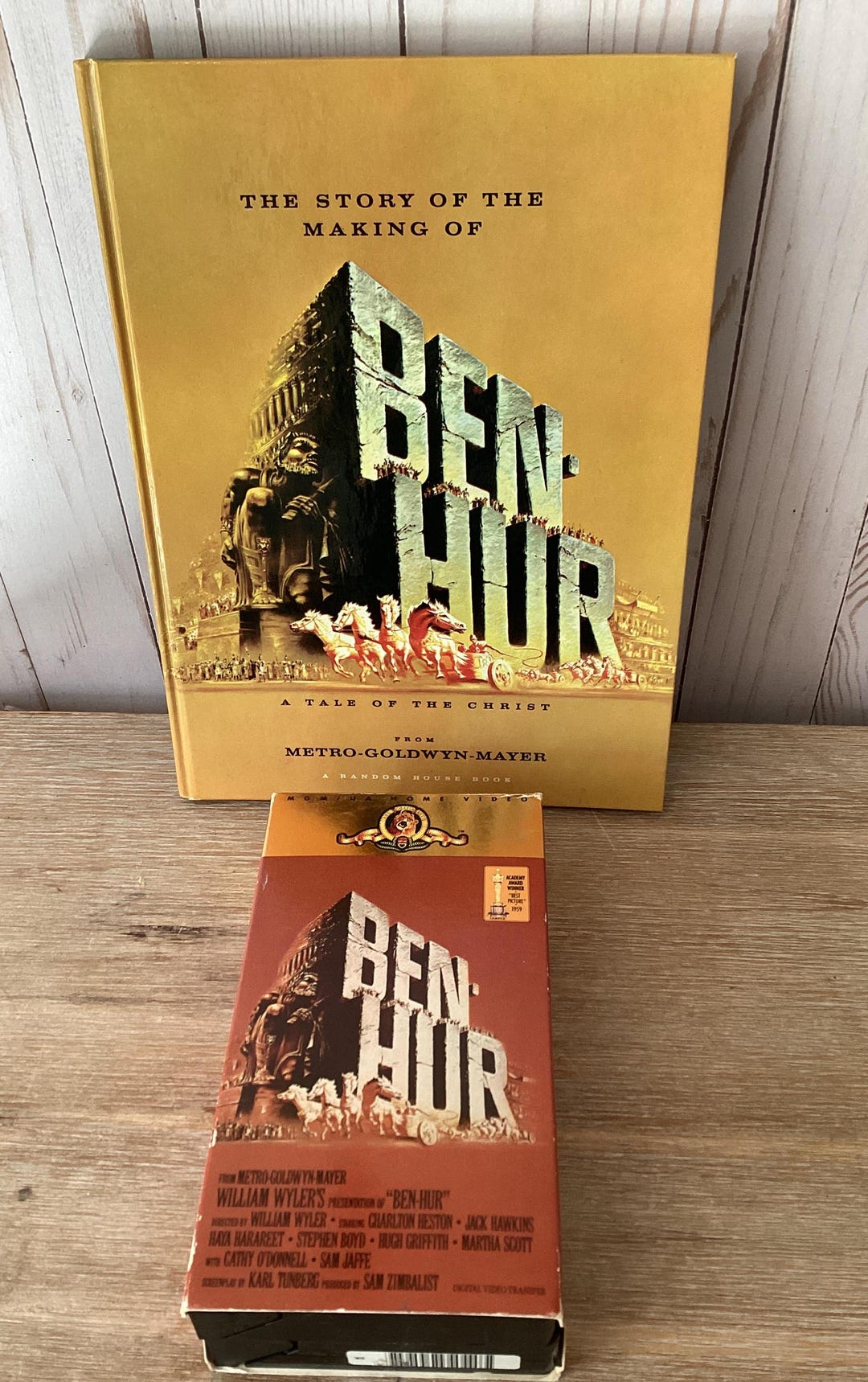 Ben-hur VHS (double Tape) Movie and Book "the Story of the Making of ...