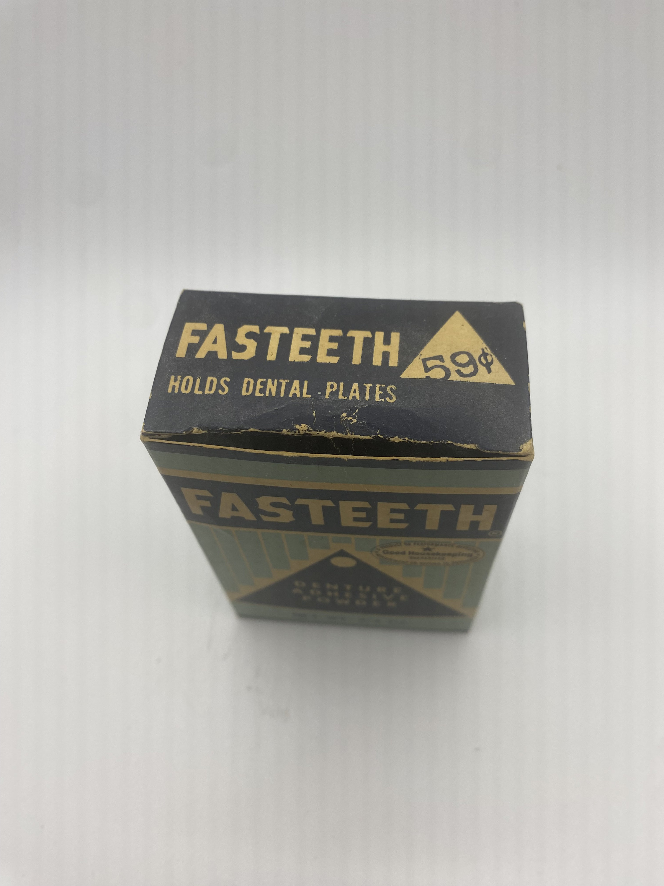 Vintage Fasteeth Denture Powder Tin and Box - Etsy