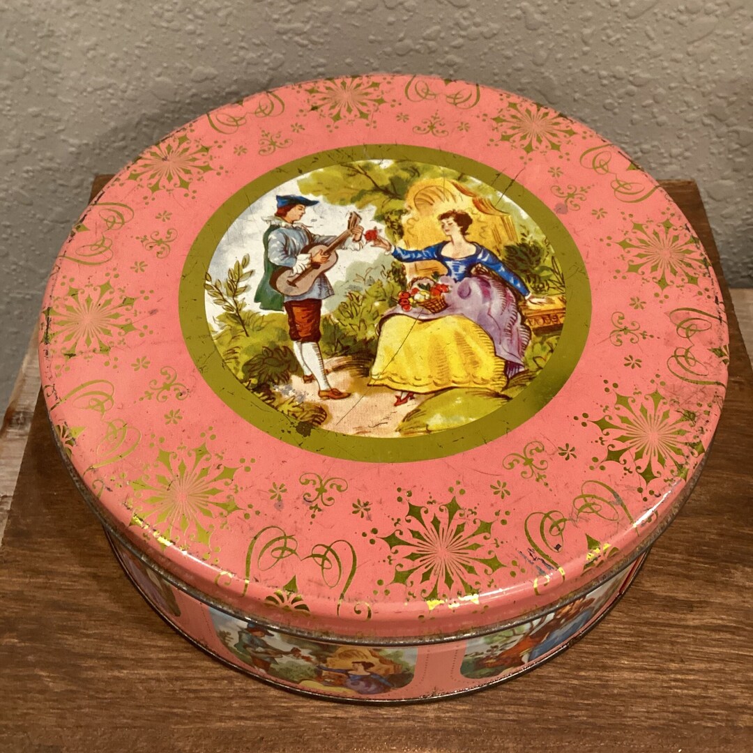 Vintage Pink Candy Tin - Etsy