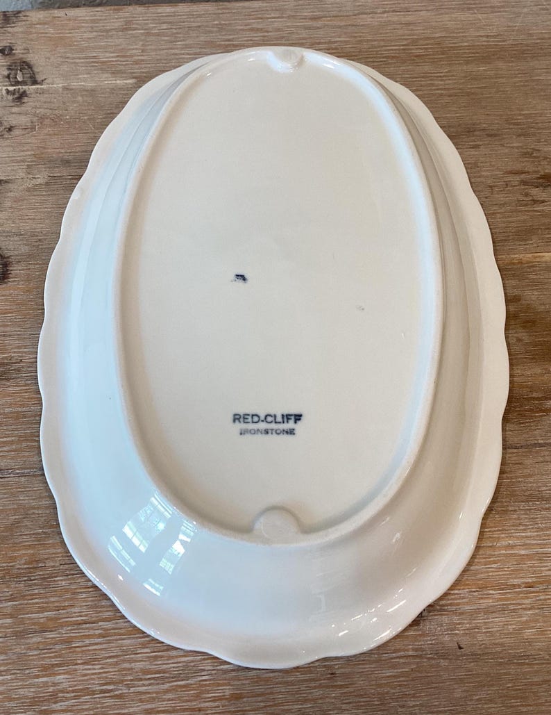 Red Cliff Ironstone Oval Serving Platter Wheat Pattern - Etsy