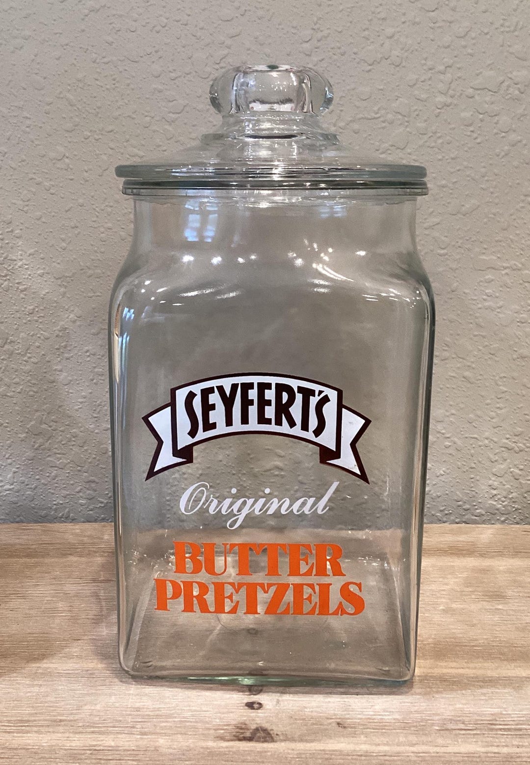 Vintage Seyfert's Original Butter Pretzels Jar With Lid - Etsy