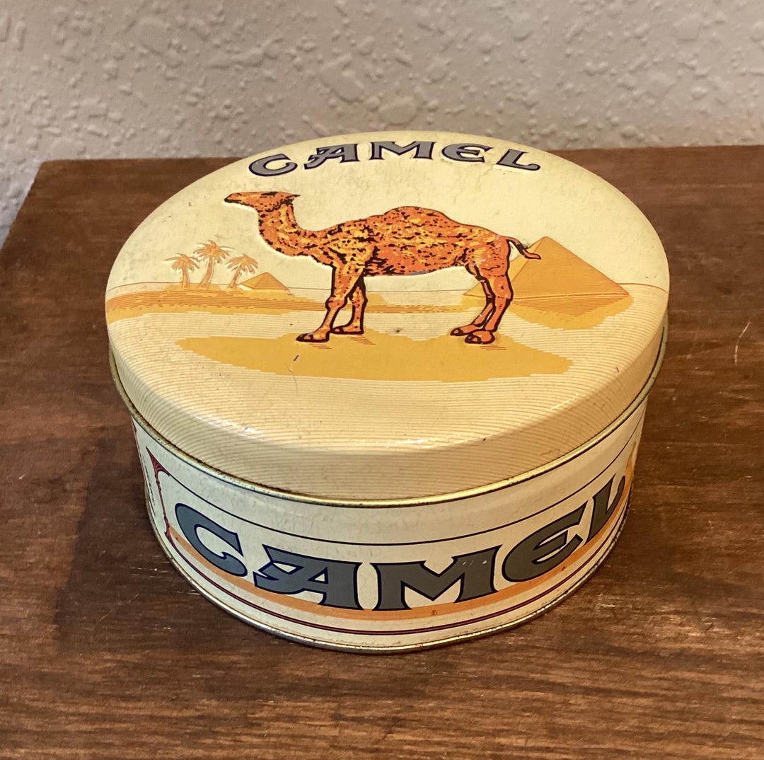 Vintage Round Camel Advertising Collectible Tin 1994 - Etsy