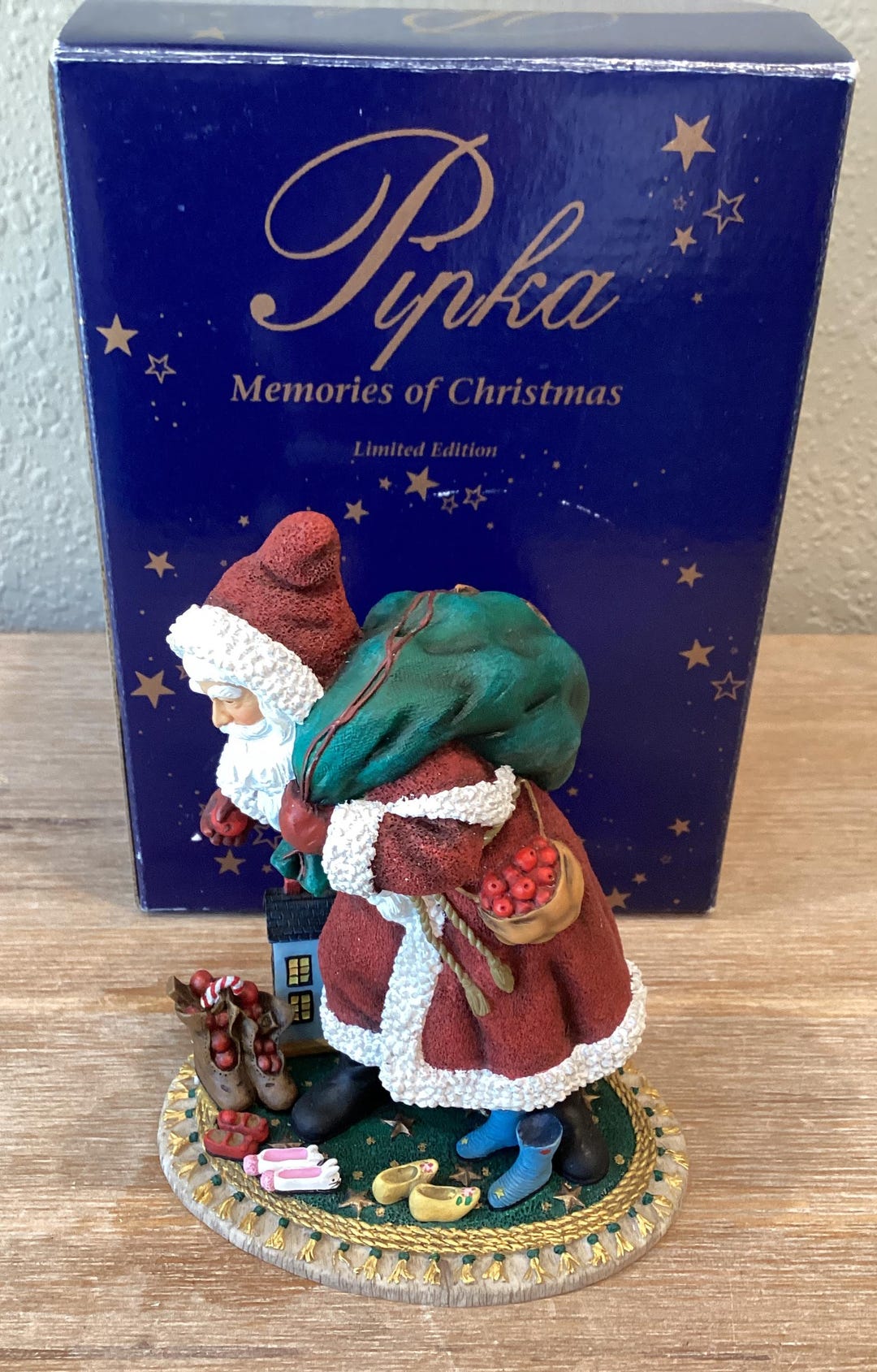 Pipka Reflections of Christmas Santa Figurine German St. Nick - Etsy