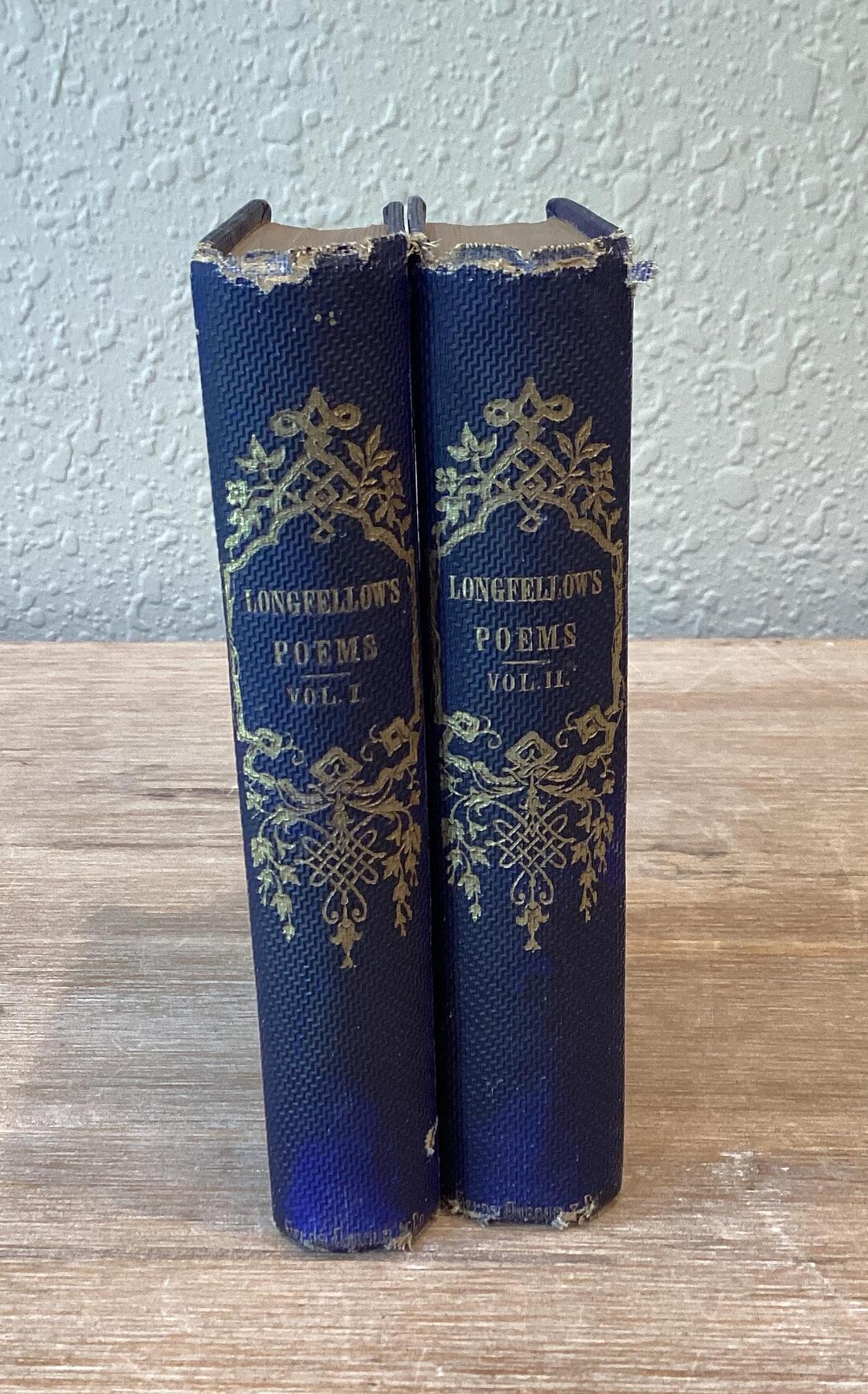 Pair of Books Longfellow's Poems Volumes I and II 1856 - Etsy