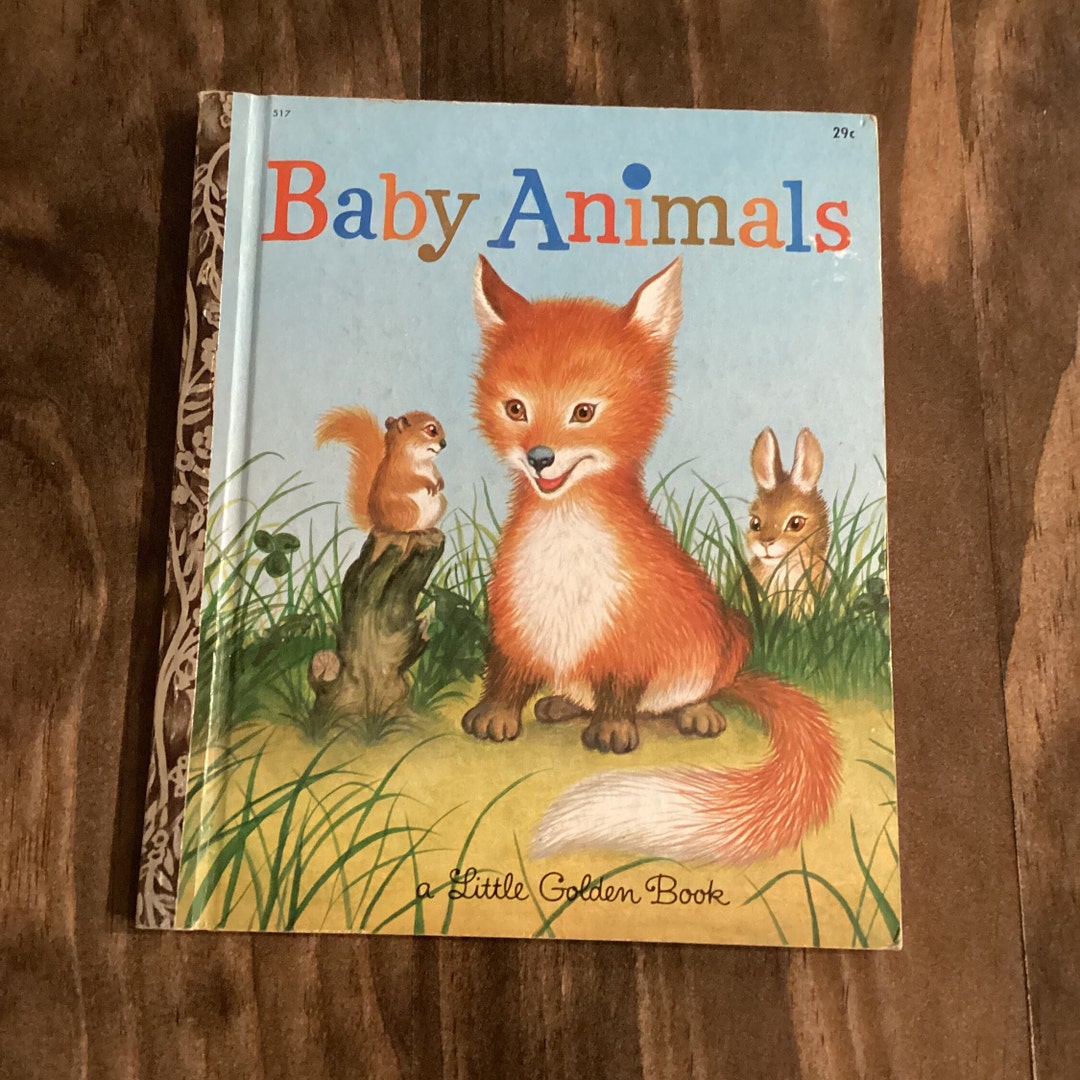 Vintage Baby Animals Little Golden Book 1956 - Etsy