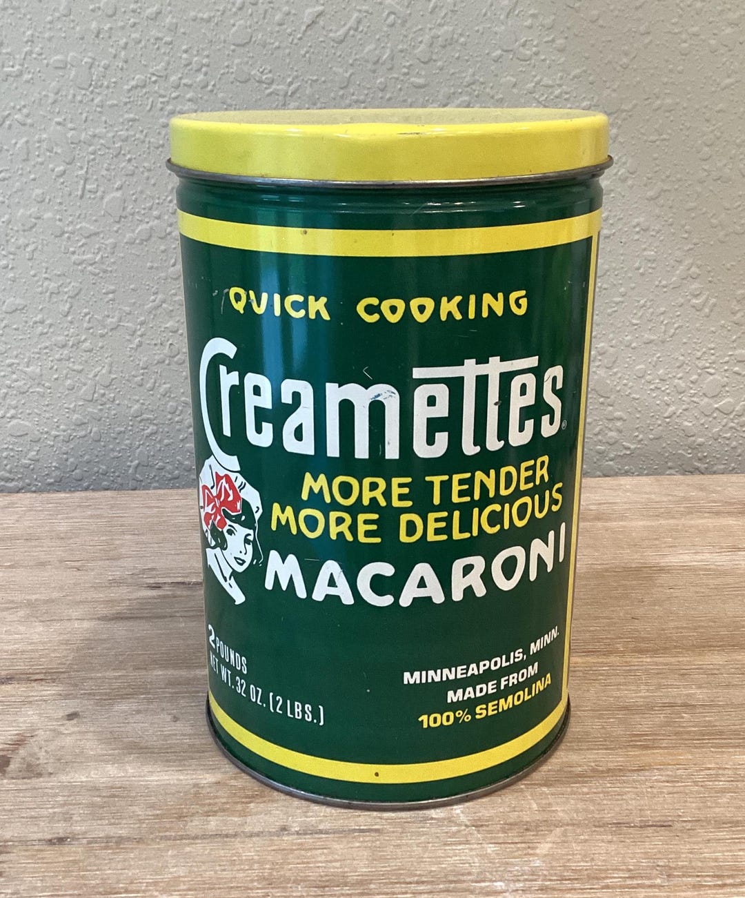 Vintage Creamettes Macaroni Tin - Etsy