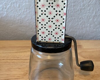 Vintage 1950s Androck Uniform Nut Meat Chopper With Flowers Decor on ...