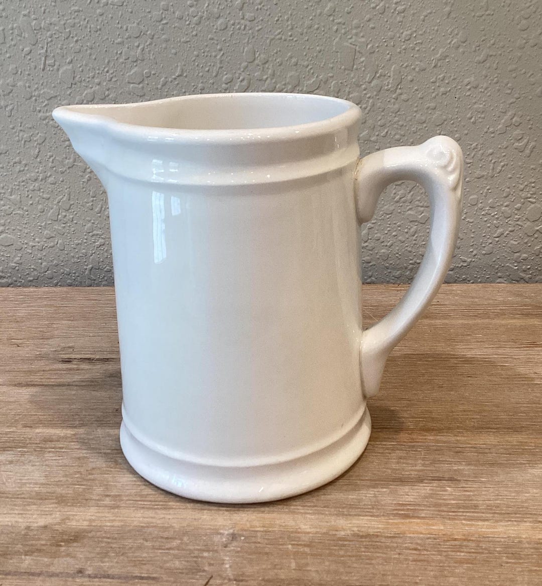 Homer Laughlin White Ironstone Pitcher - Etsy
